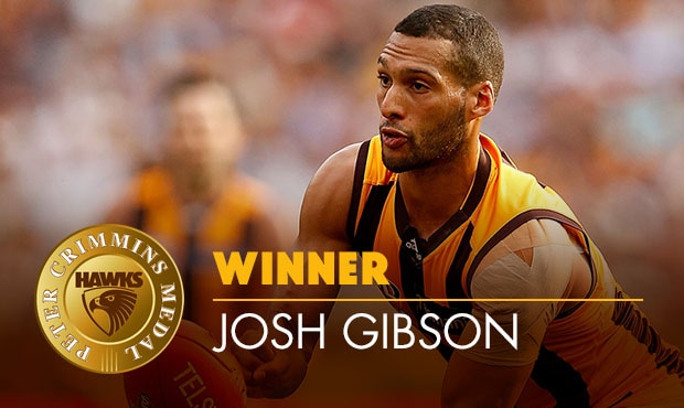 Gibson wins Peter Crimmins Medal