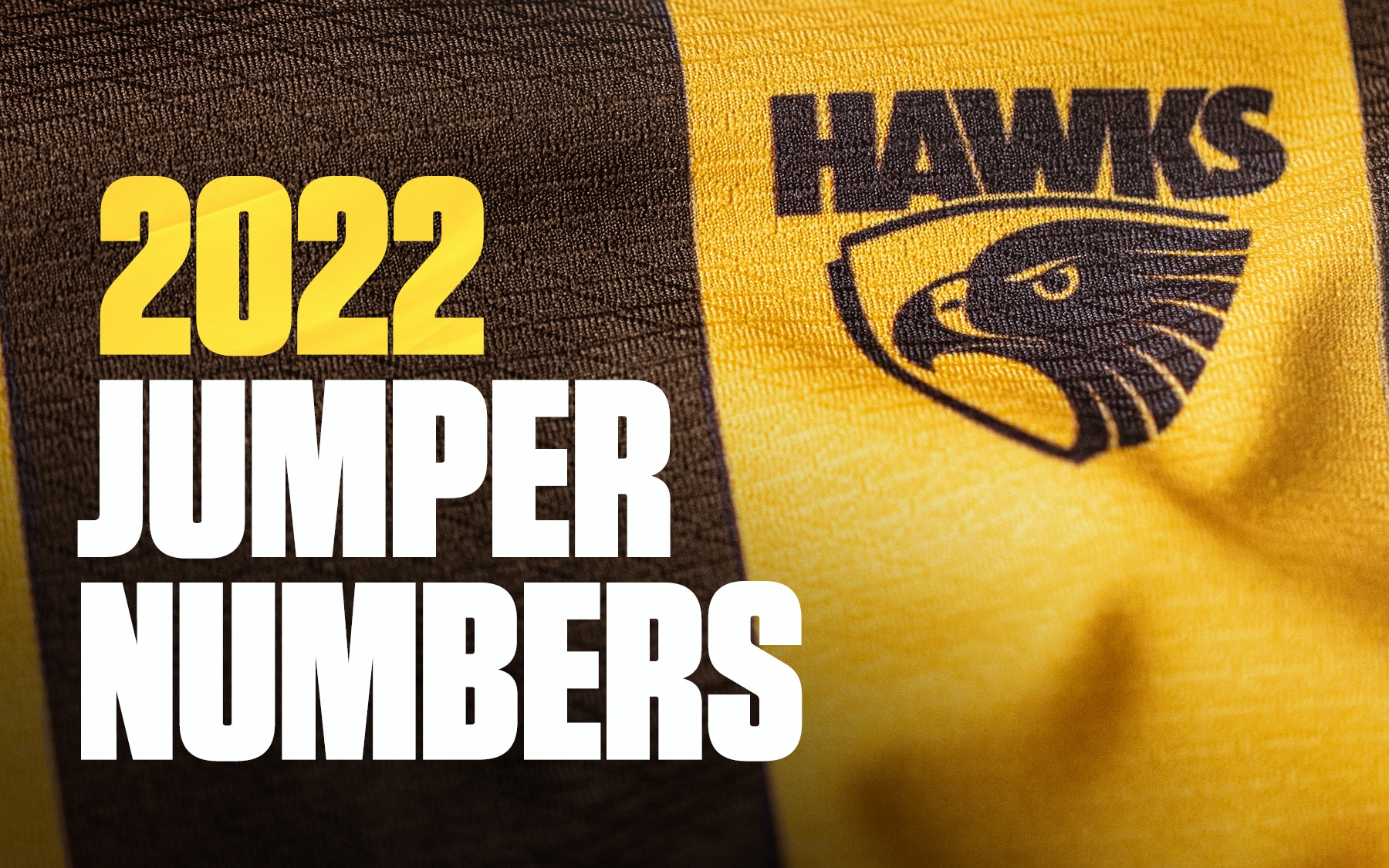 The 12 Hawks to wear new jumper numbers in '22