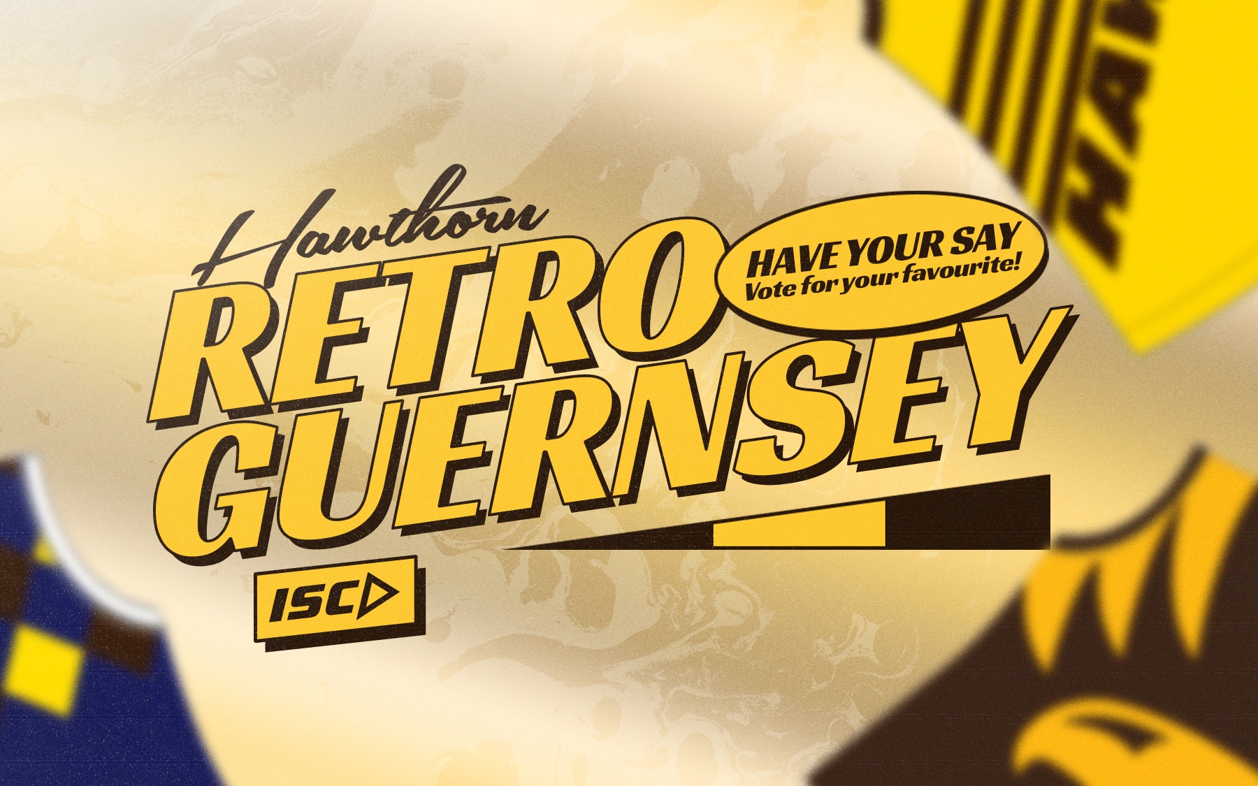 Vote for Hawthorn’s inaugural retro guernsey