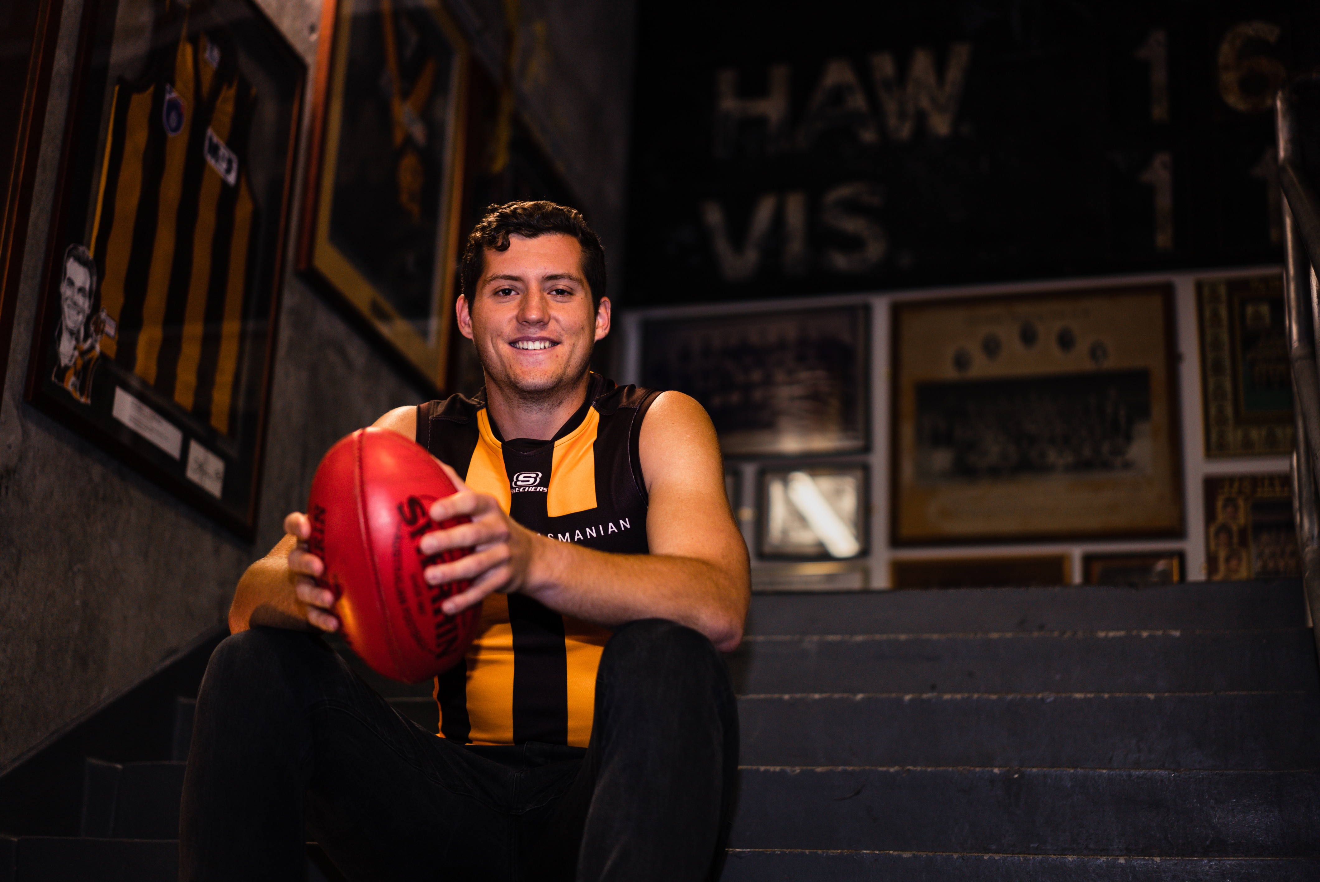 Meek on Hawthorn’s number one ruck spot and his ‘unusual’ trade experience