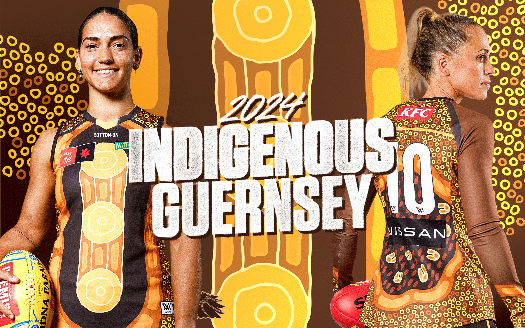 Hawthorn unveils 2024 Indigenous Guernsey