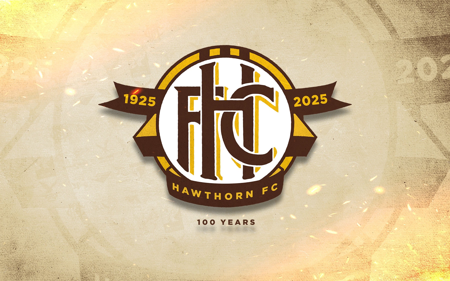 Hawthorn unveils 100-year commemorative logo