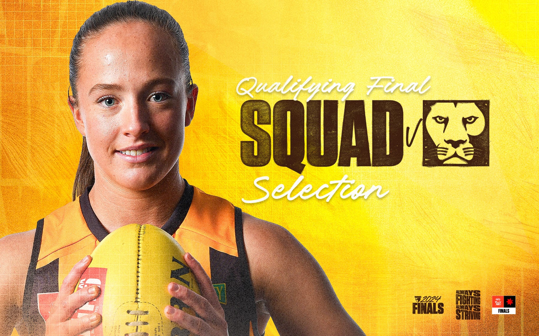 QUALIFYING FINAL SQUAD: Three added for first final