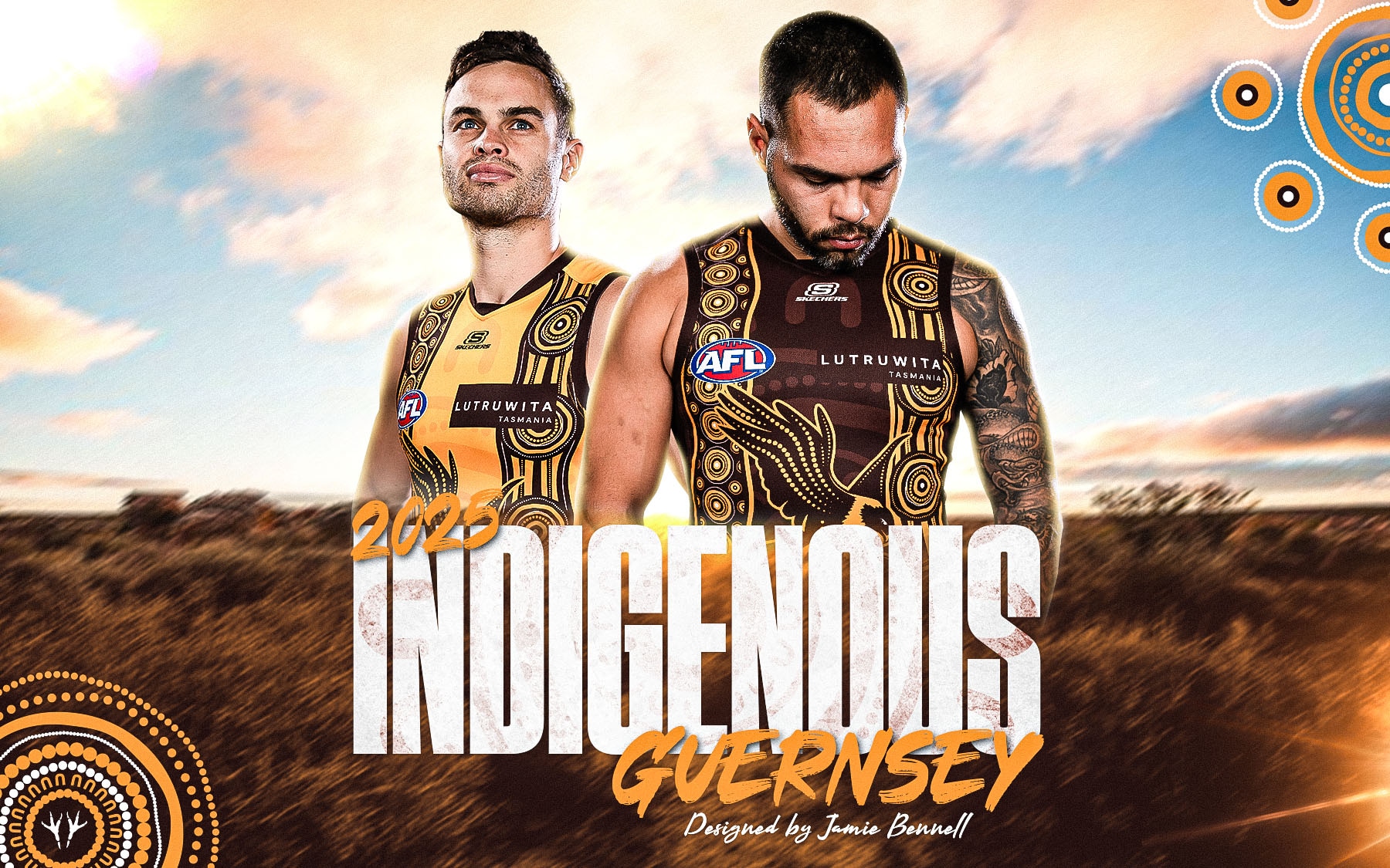 Hawks launch 2025 AFL Indigenous Guernsey