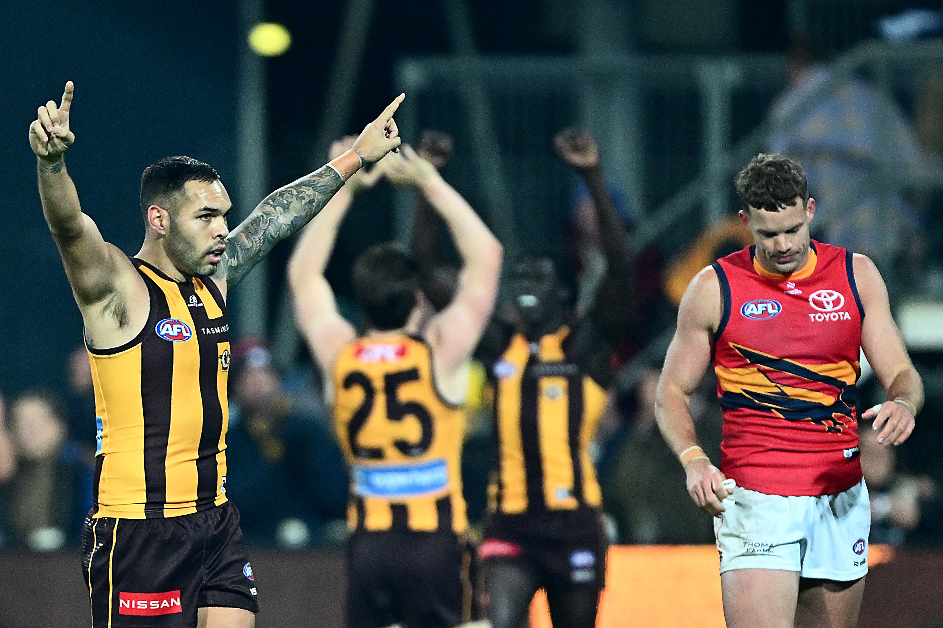 Hawks fly late to steal comeback victory over Crows