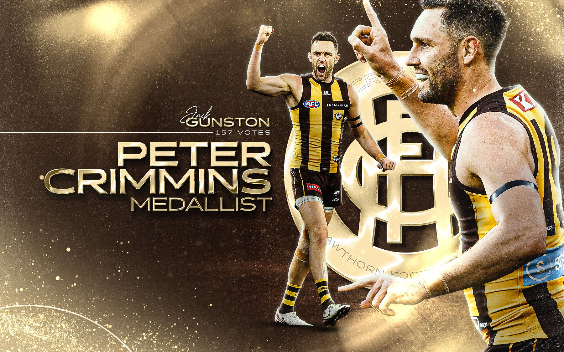 Gunston crowned 2025 Peter Crimmins Medallist