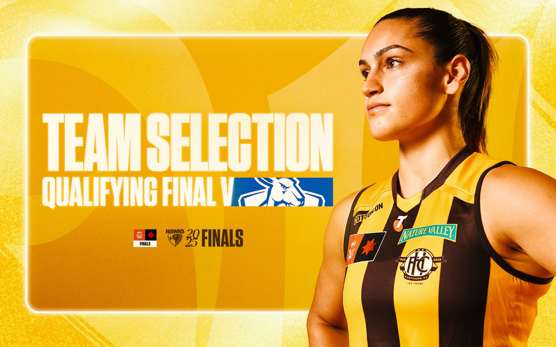 AFLW QUALIFYING FINAL TEAM: Hawks make one change