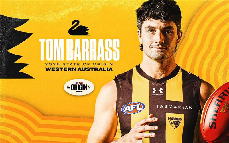 Barrass earns WA selection in State of Origin