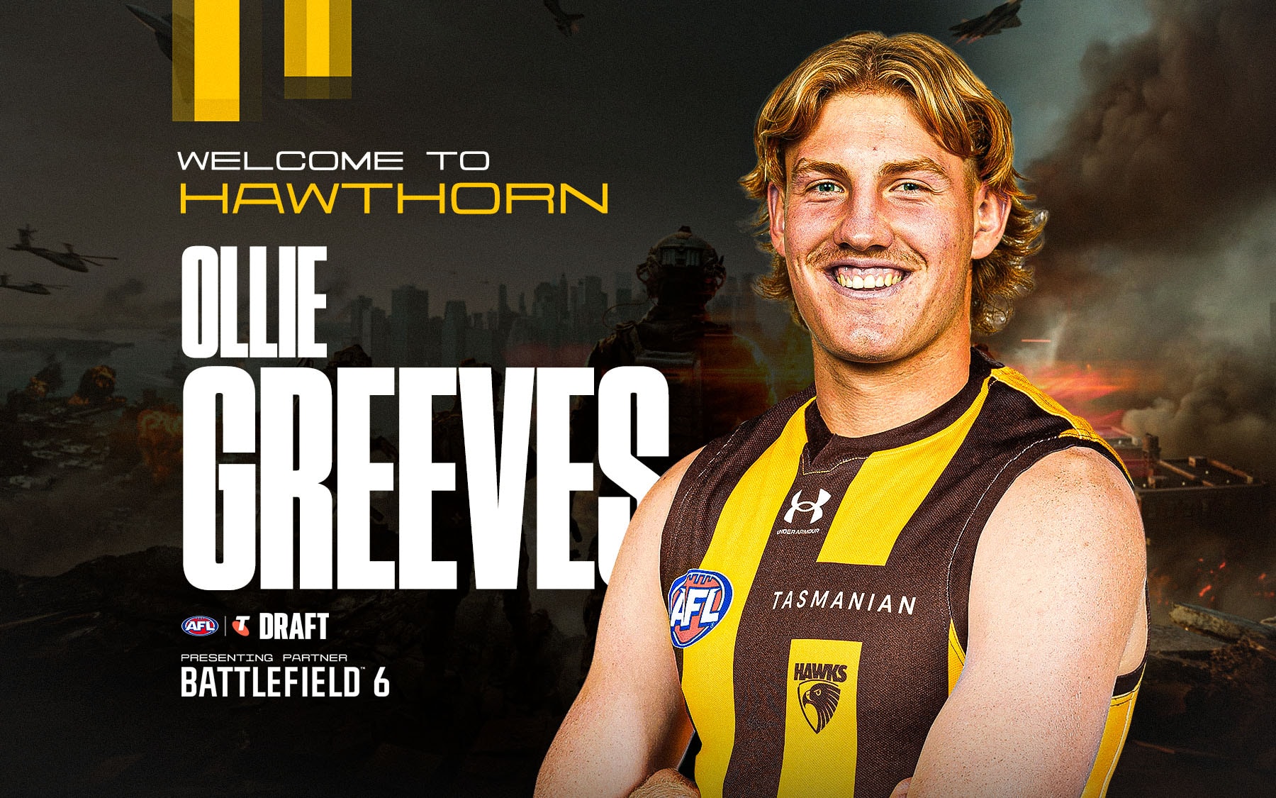 Greeves gets to the Hawks