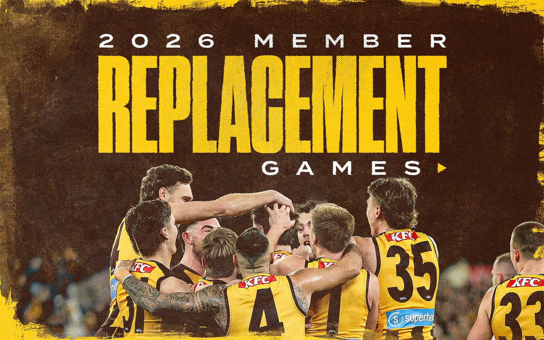 Member Replacement Games locked in as Hawks gear up for 2026
