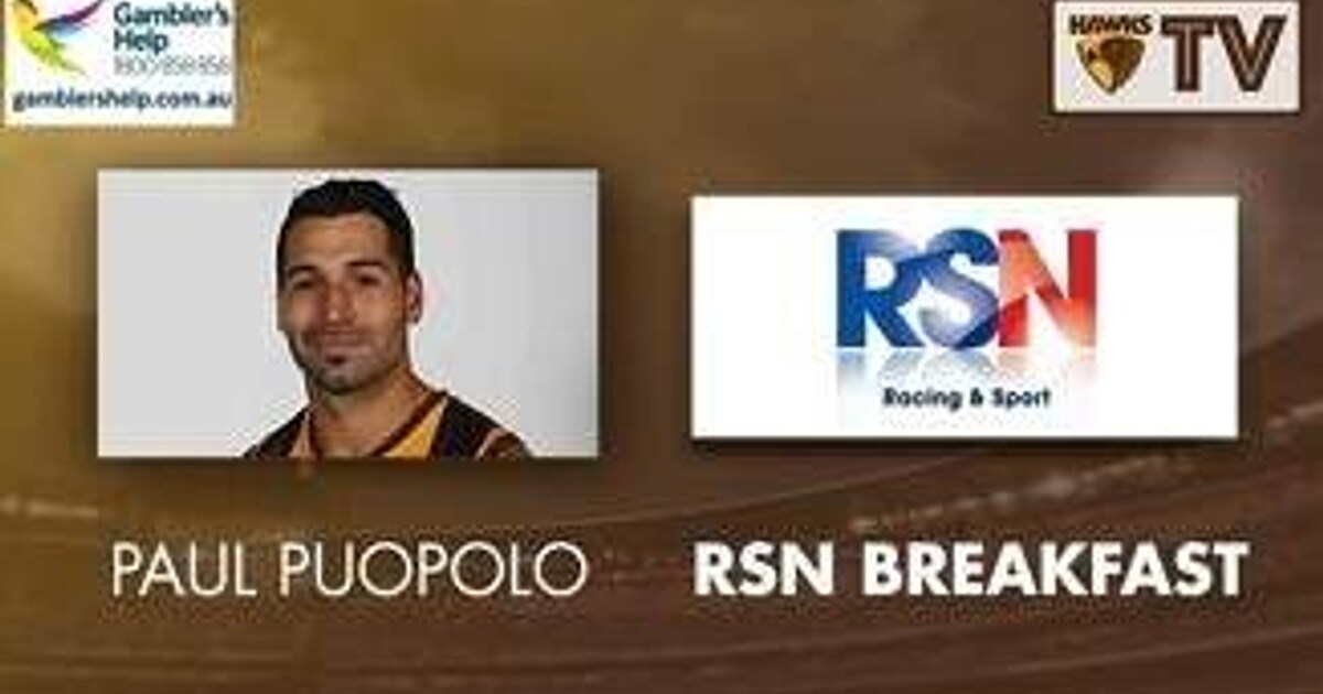 Paul Puopolo on RSN Breakfast