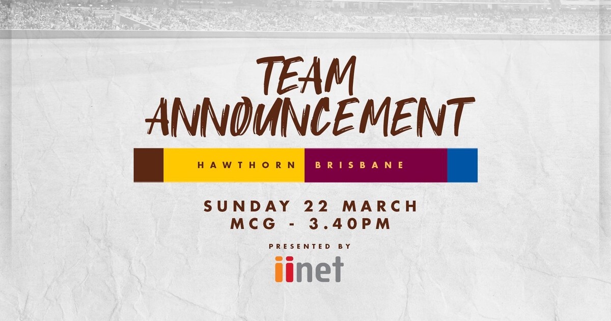 Team announcement: Full steam ahead for season opener