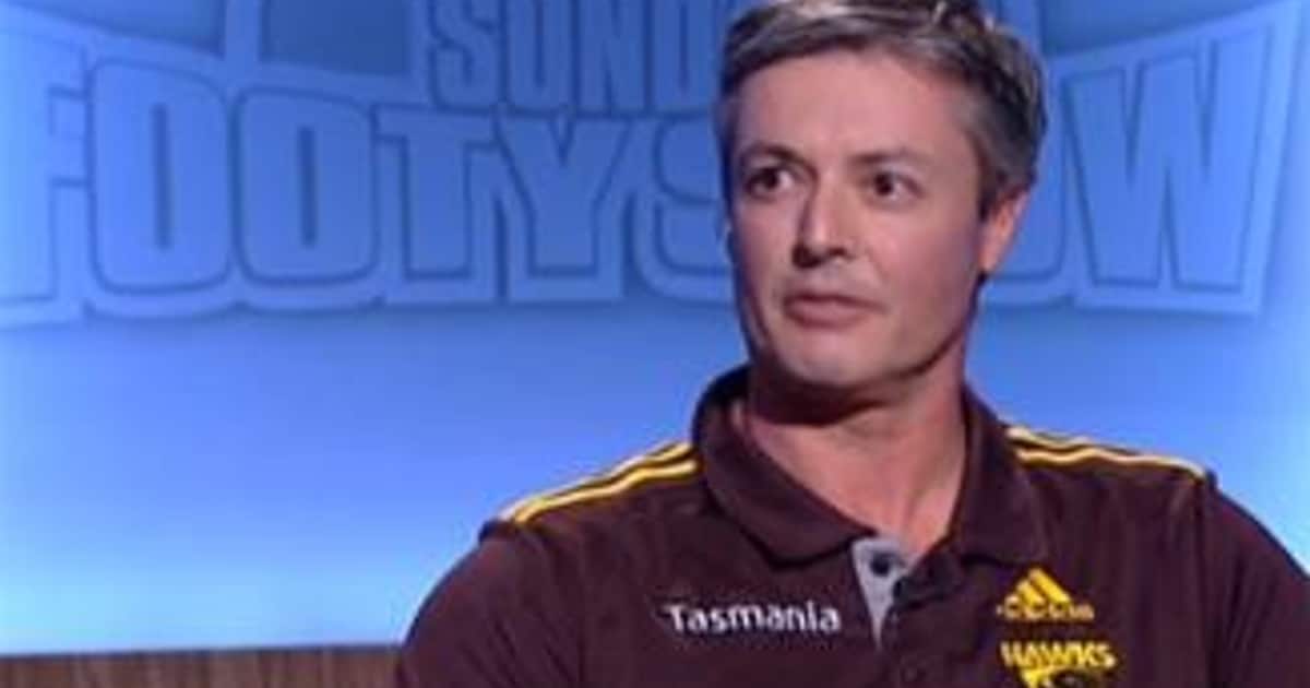 Andrew Newbold on the Sunday Footy Show