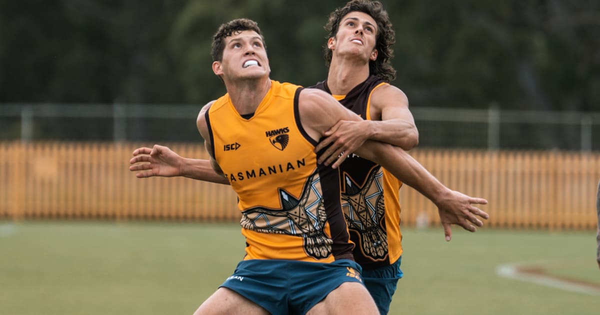 Hawks' three-way ruck battle heats up