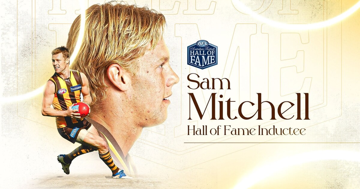 Sam Mitchell inducted into Australian Football Hall of Fame