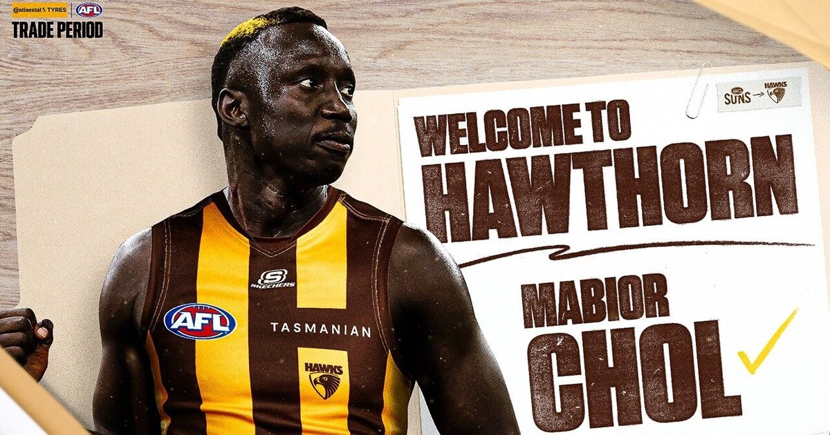Mabior Chol lands at Hawthorn