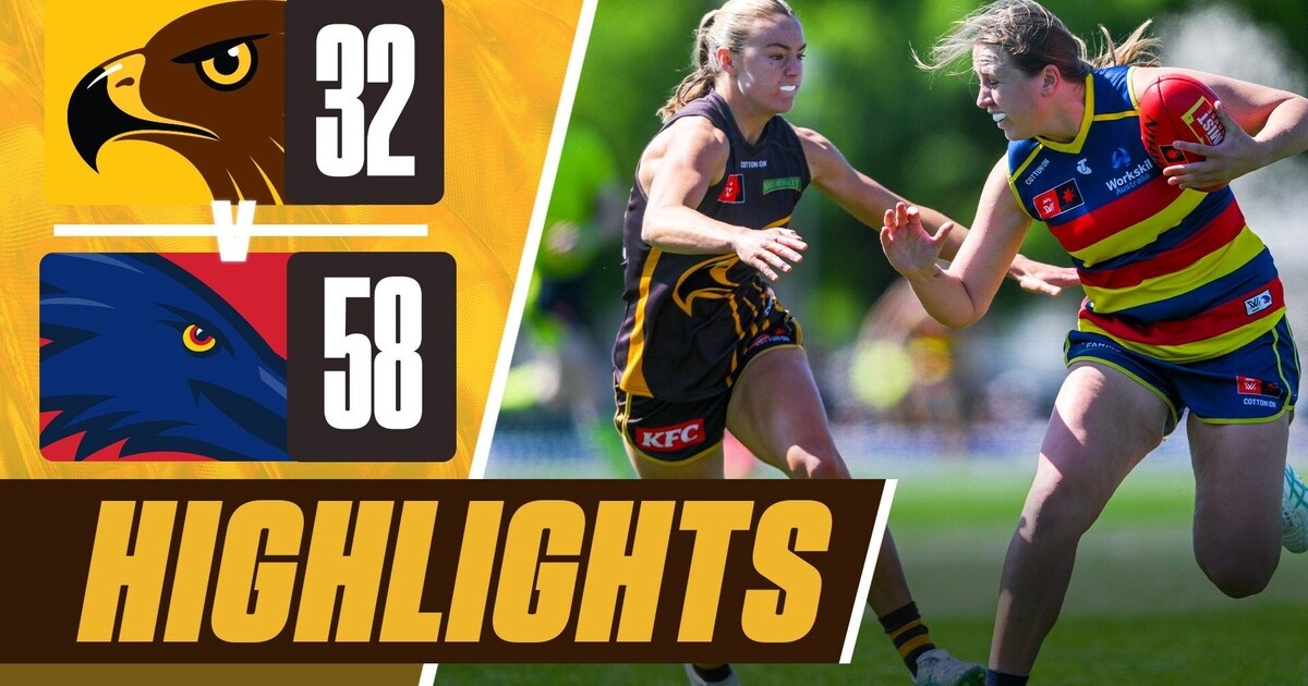 AFLW Highlights: Adelaide v Hawthorn