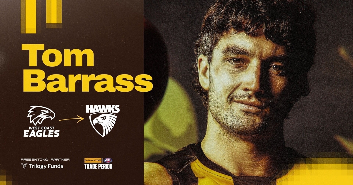 Tom Barrass is now OFFICIALLY a Hawk