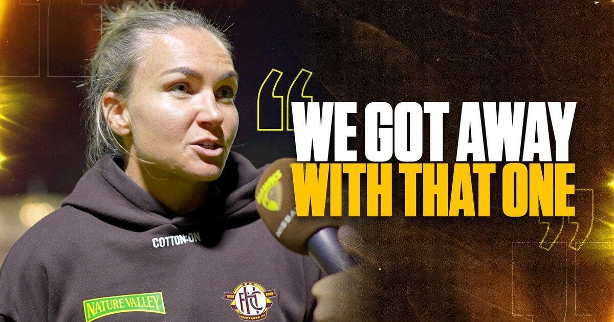 Emily Bates discusses Round 2 win over Carlton
